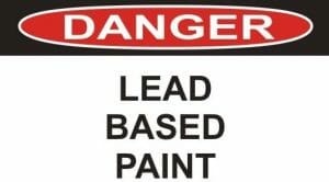 Lead Based Paint most likely in homes built before 1978.